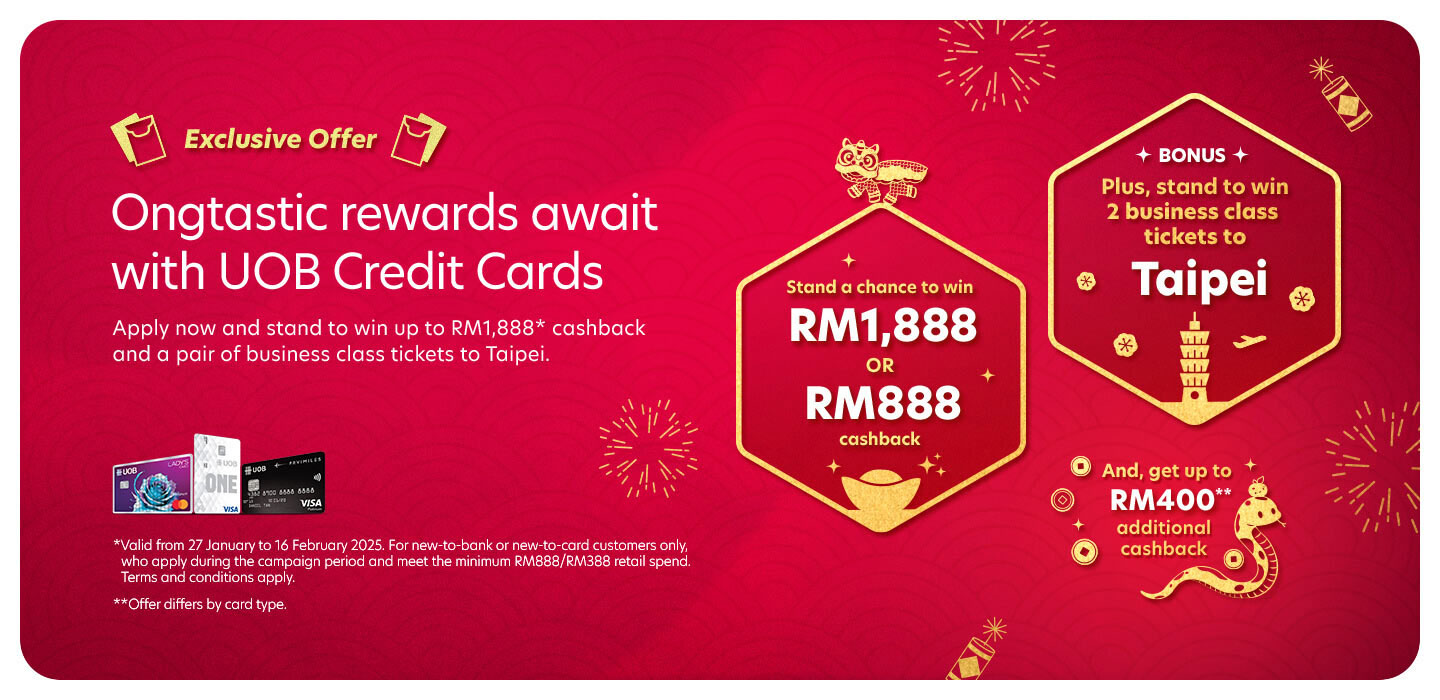 Explore a world of privileges with UOB Credit Cards | UOB Malaysia