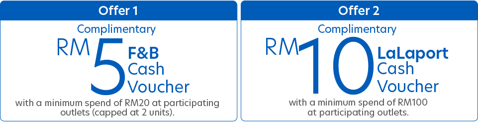 Complimentary vouchers at Mitsui Shopping Park LaLaport | UOB Malaysia
