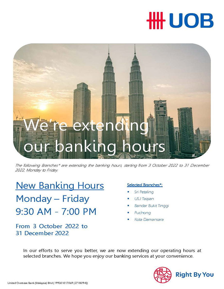 UOB Personal Banking News & Announcements | UOB Malaysia